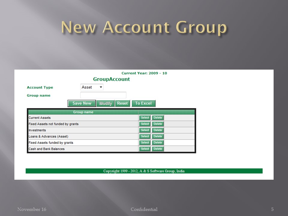 Financial Accounting Module